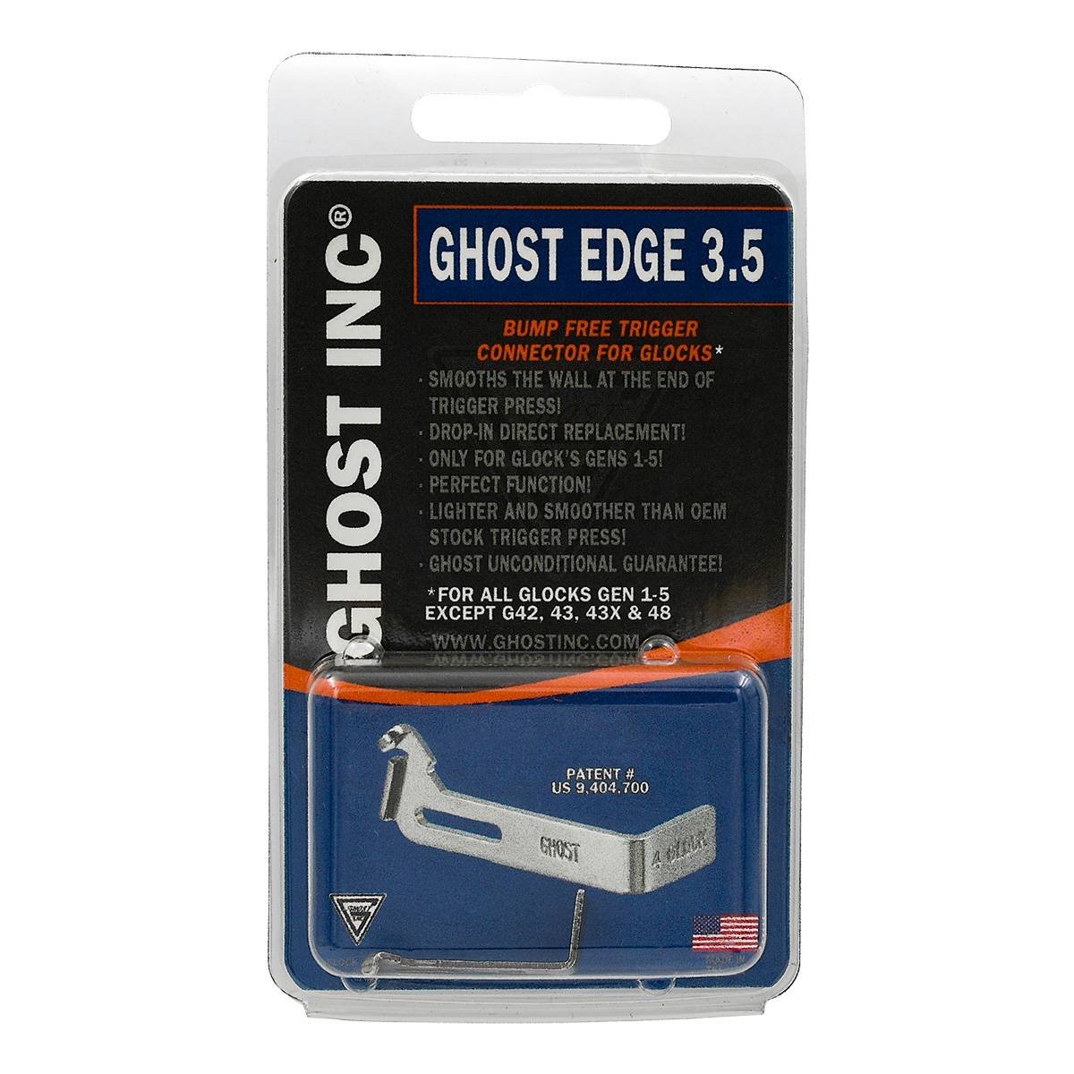Ghost Inc. Edge Lightweight Trigger Connector for Glock Handguns (Fits ...