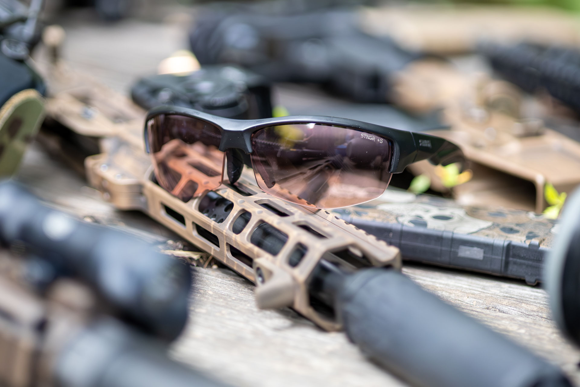 STNGR HiSpeed® BrightEdge Red Shooting Glasses