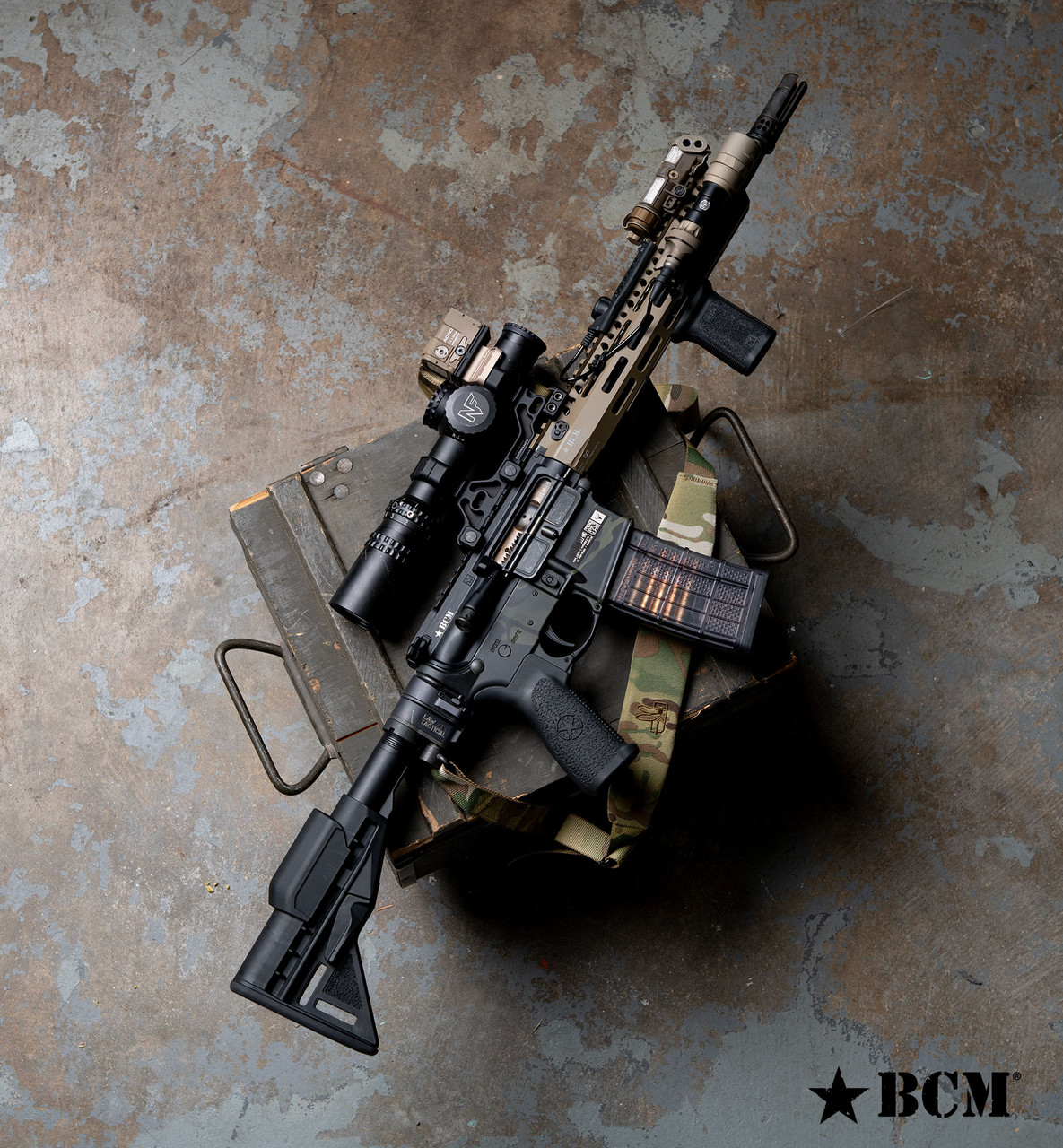 BCM Mod 3 AR-15 Stock with Cheek Riser