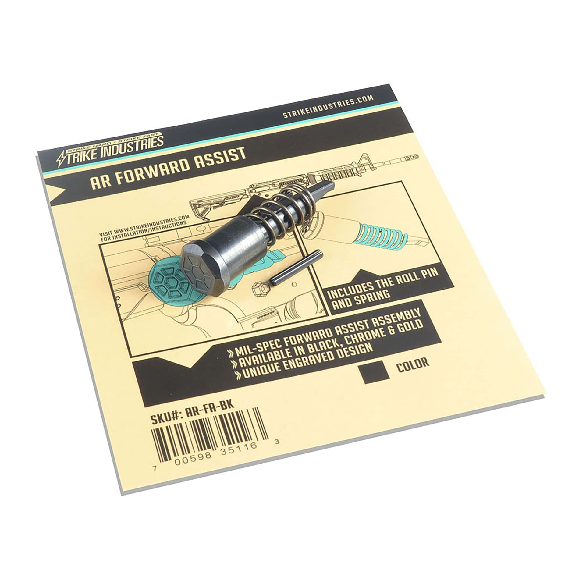 Strike Industries Hex Forward Assist for AR-15