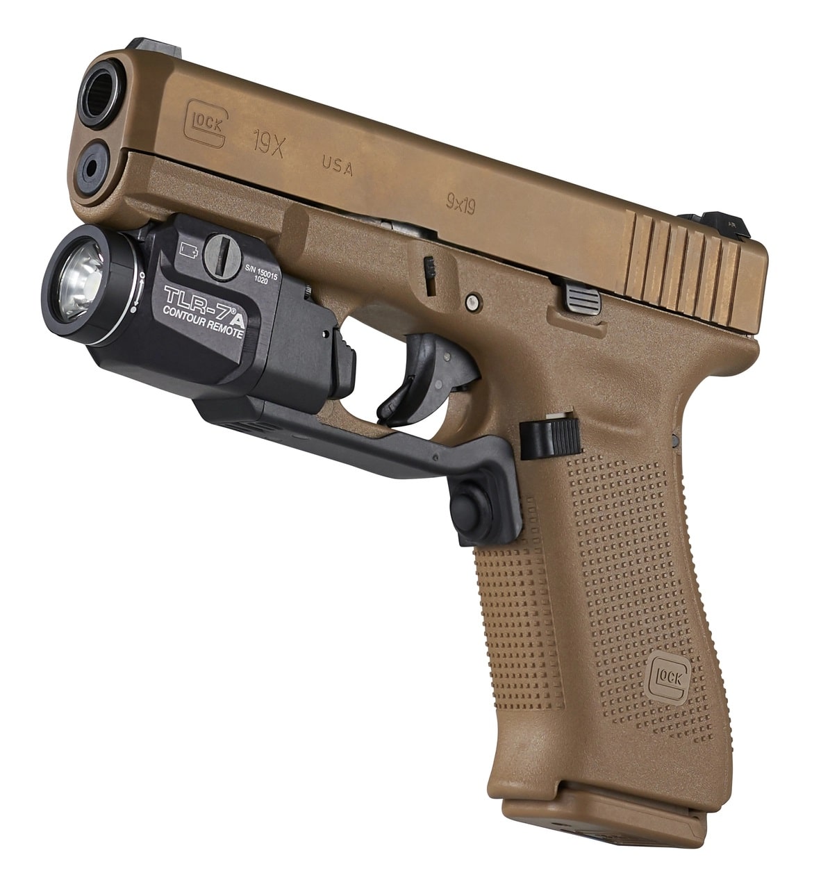 Streamlight TLR-7 Rail Mounted Gun Light with Contour Remote For Glock