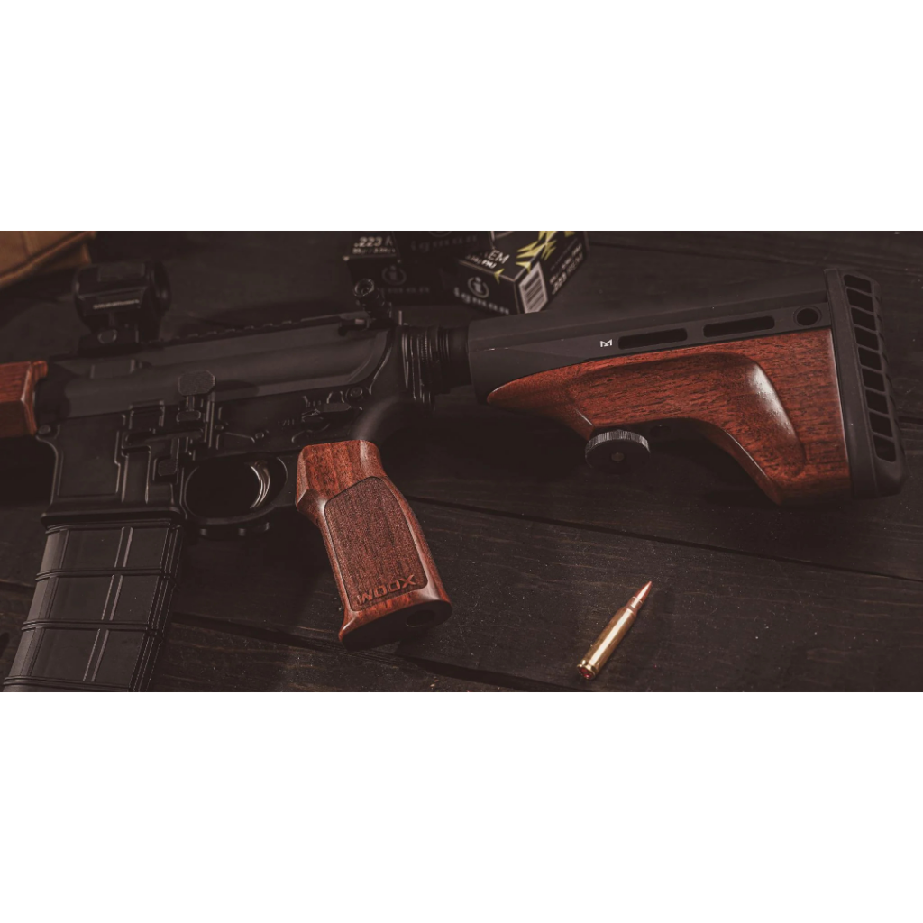 WOOX Vigilante Walnut AR-15 Adjustable Buttstock