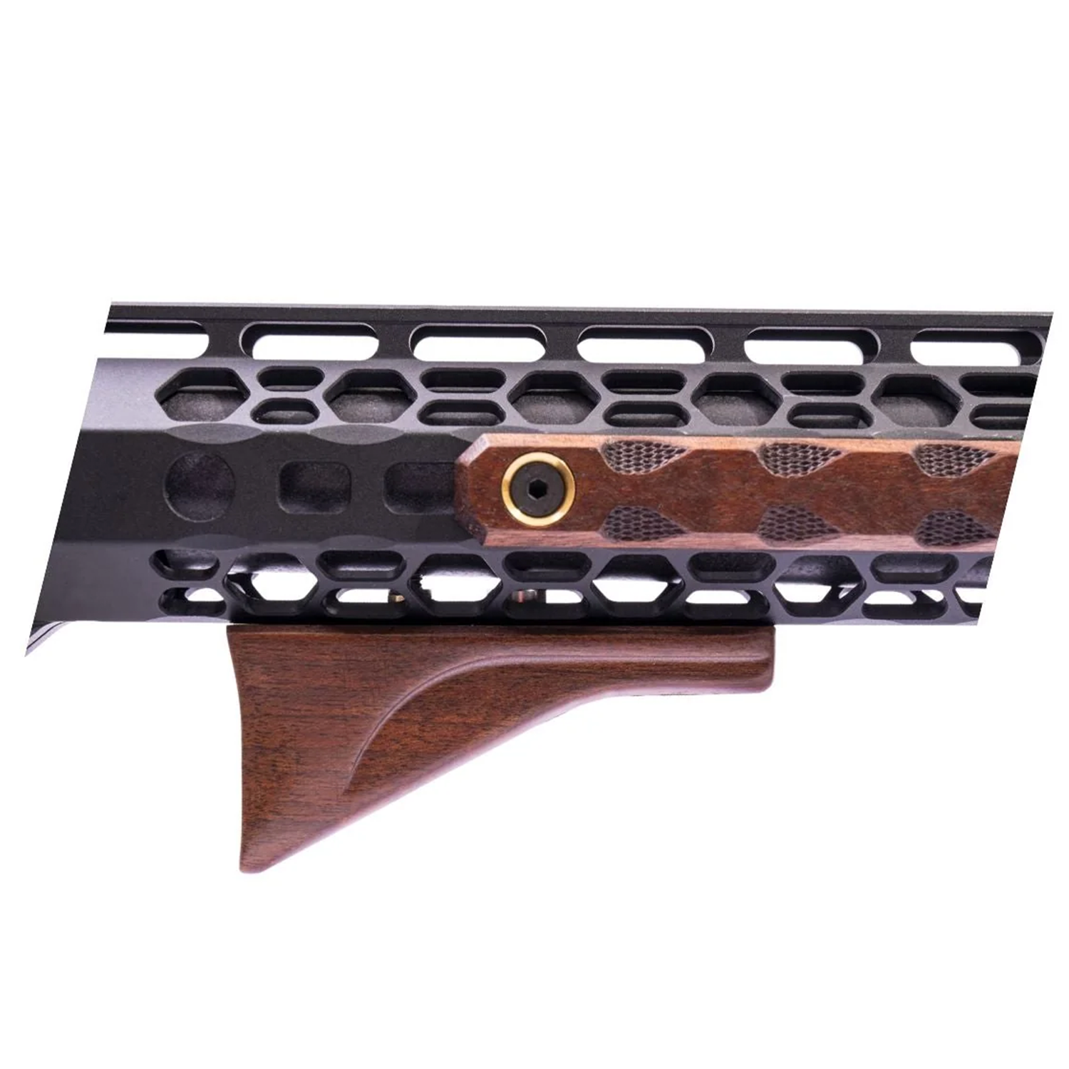 WOOX Angled Grip - M-LOK - American Walnut / CNC-machined Aluminum