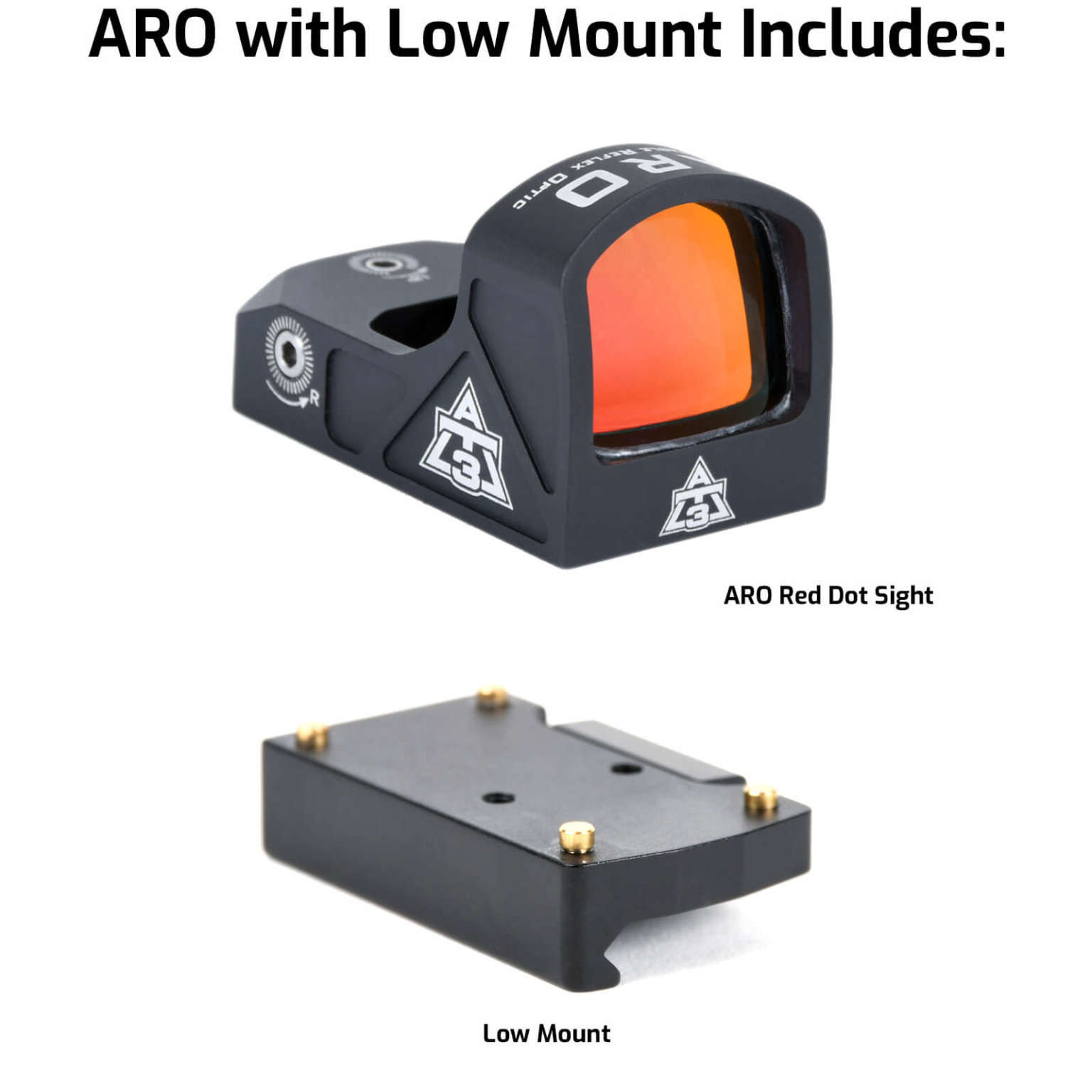 Open Box Return - Low Mount - AT3 ARO™ Micro Red Dot Reflex Sight with ...