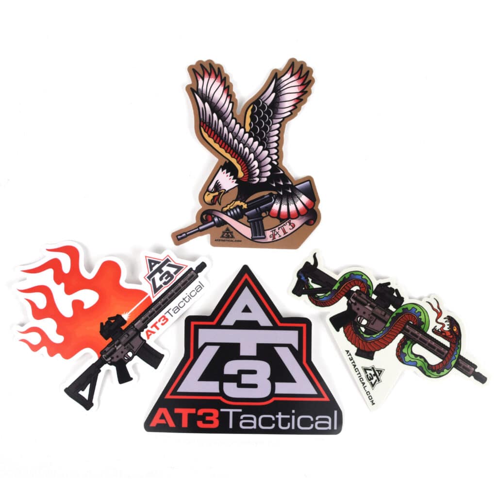 AT3 Tactical Sticker Pack | AT3 Logo | AR-15 Swag
