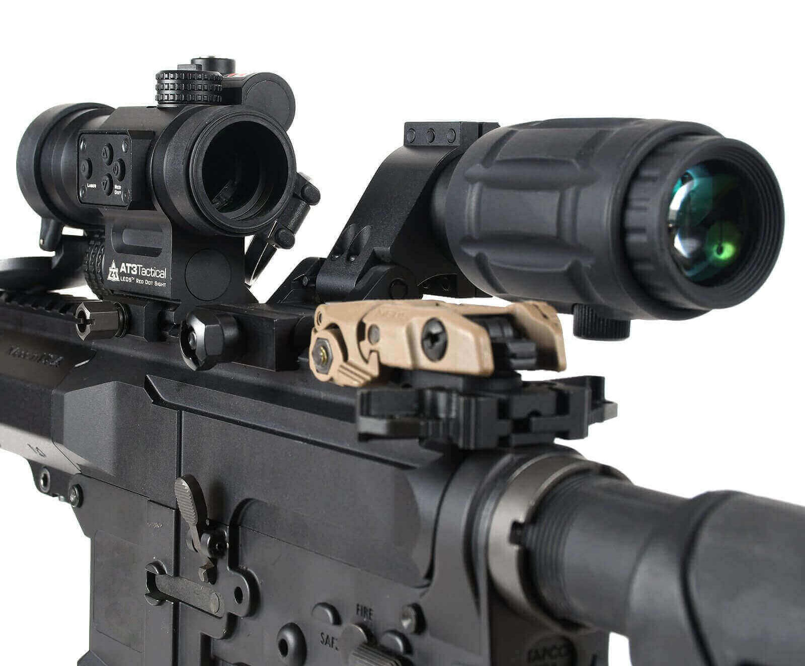 AT3™ Magnified AR-15 Red Dot with Laser Sight Kit | LEOS and RRDM