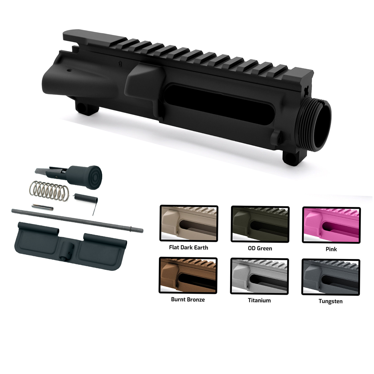 AT3™ Forged AR-15 Upper Receiver Kit - Includes Forward Assist & Dust ...